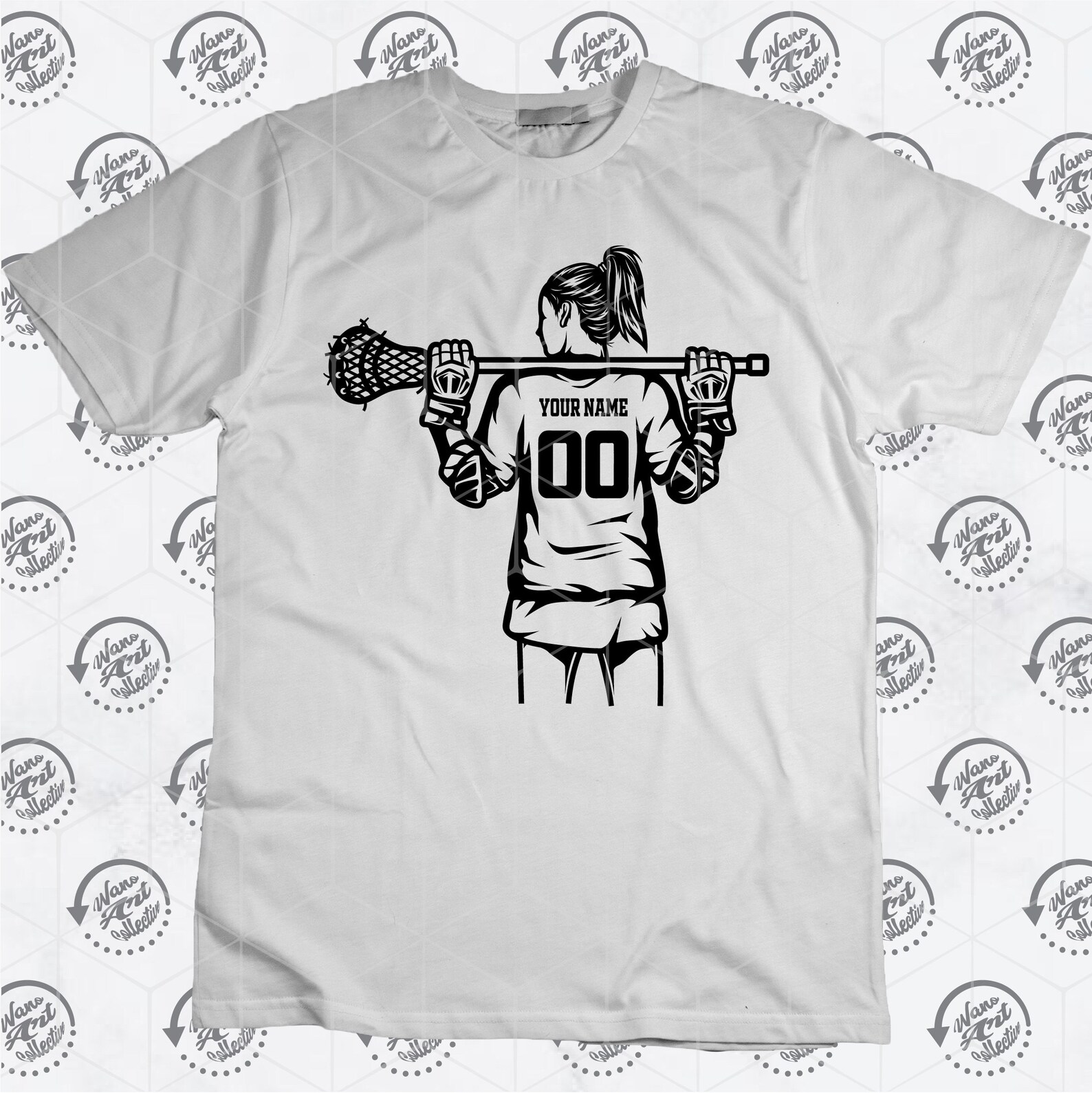Personalized Name | Lacrosse Girl Player Svg | Lacrosse Svg | Lacrosse ...