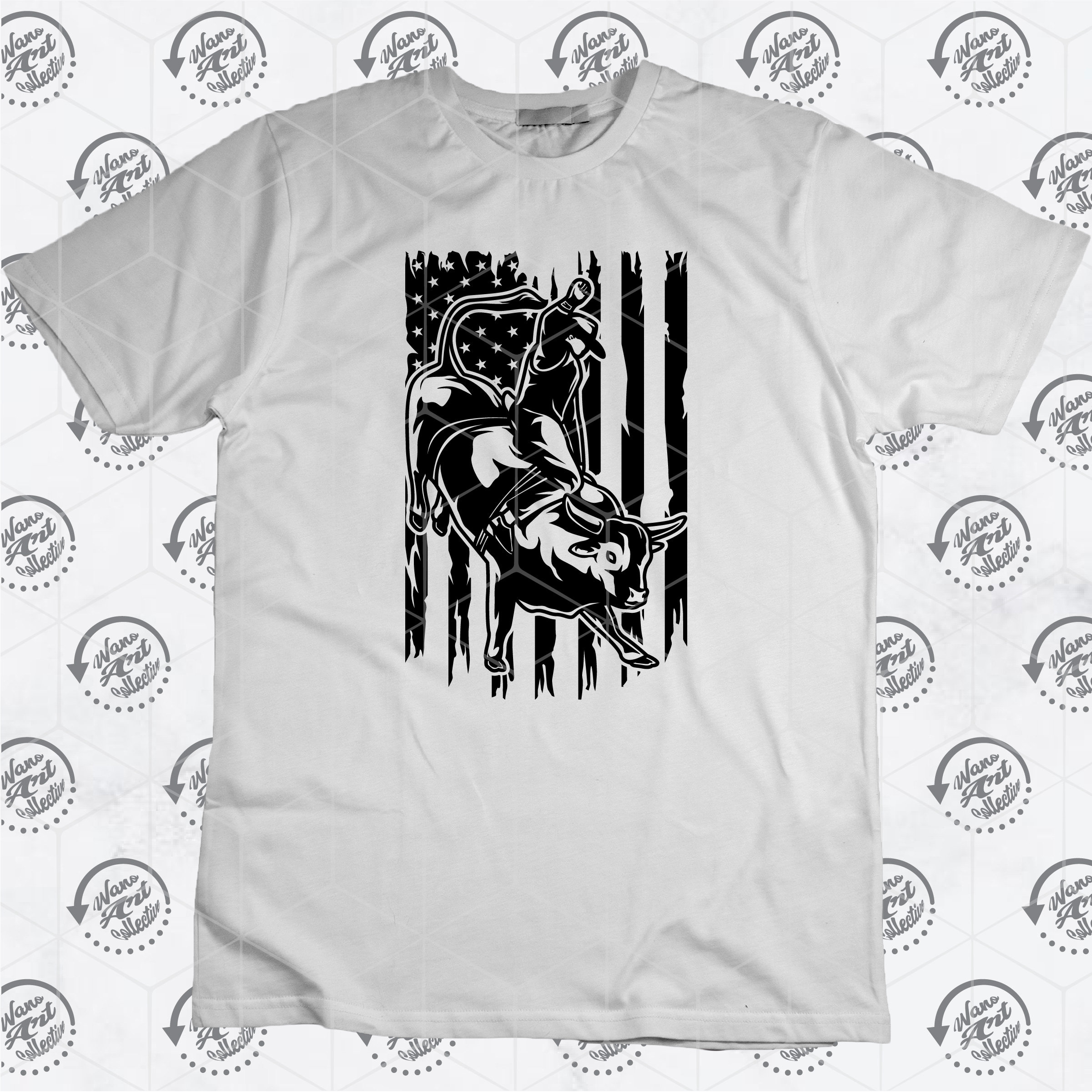 US Cowboy Svg Rodeo Riding a Bull Svg Bull Rider Svg Western Cowboy Svg ...
