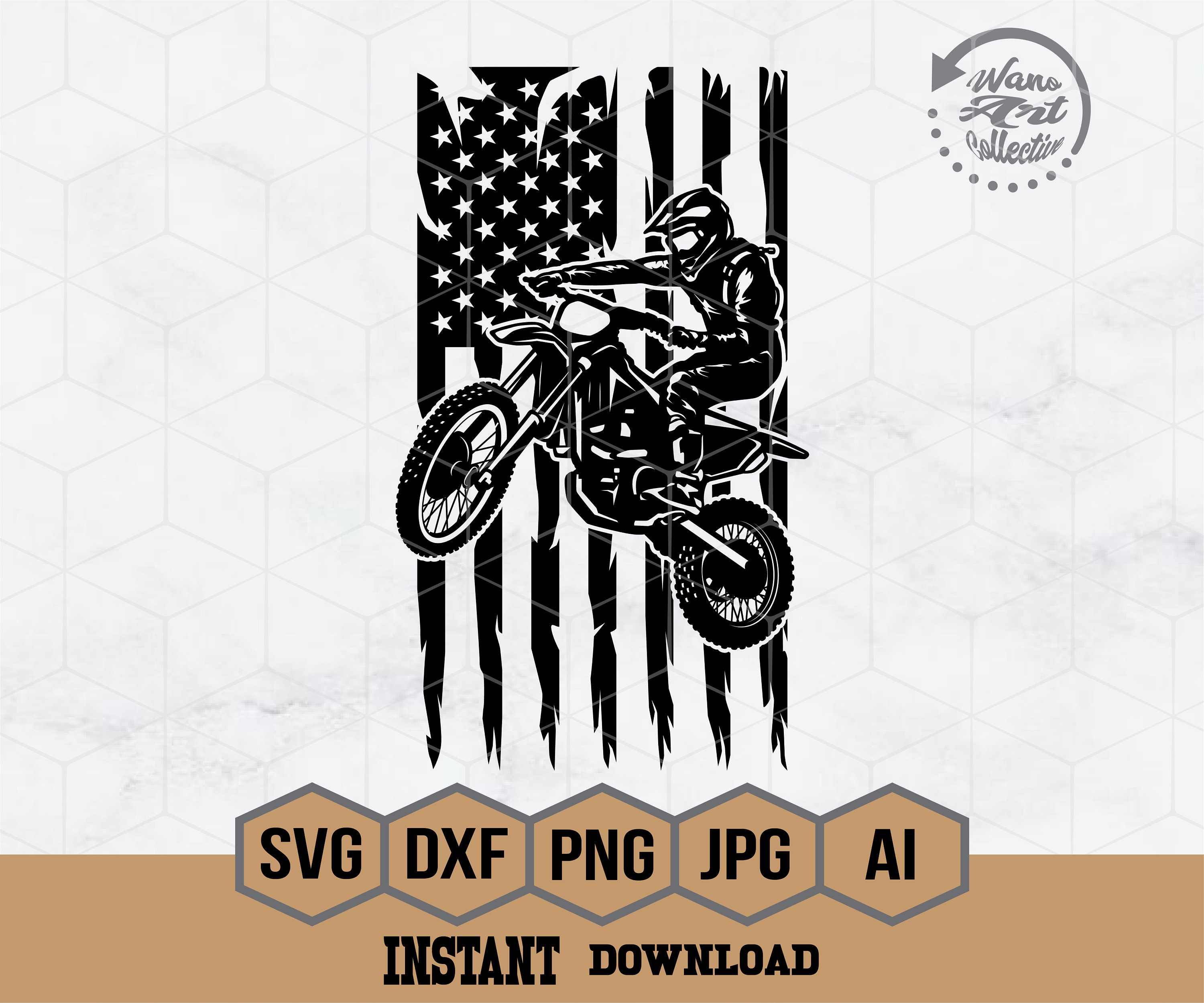 US Motocross Svg Motorcycle Svg Dirt Bike Svg Racing Svg - Etsy