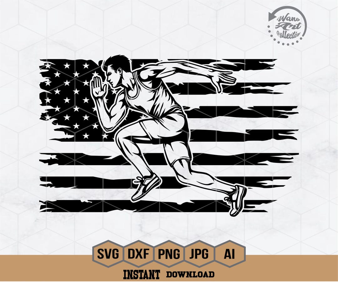US Track and Field Svg | Track and Field Player Svg | Track Runner Svg ...