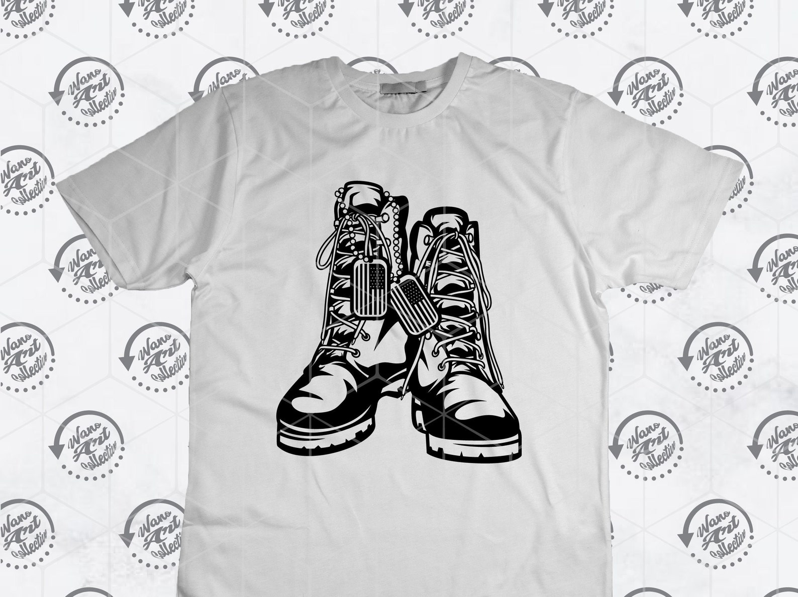 Combat Boots SVG File | Military Shoes Svg | Veteran Shoes Svg | Combat ...