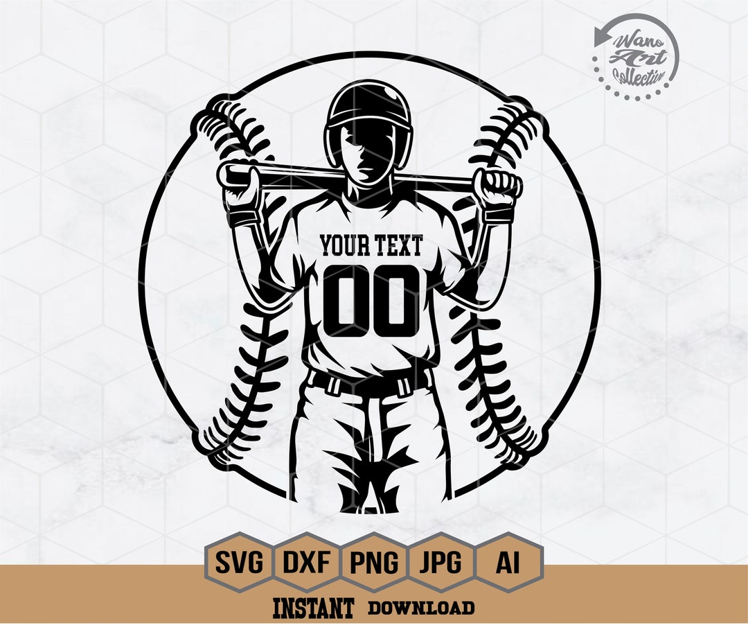 Personalized Name | Baseball Player Svg | Baseball Dad Svg | Baseball ...