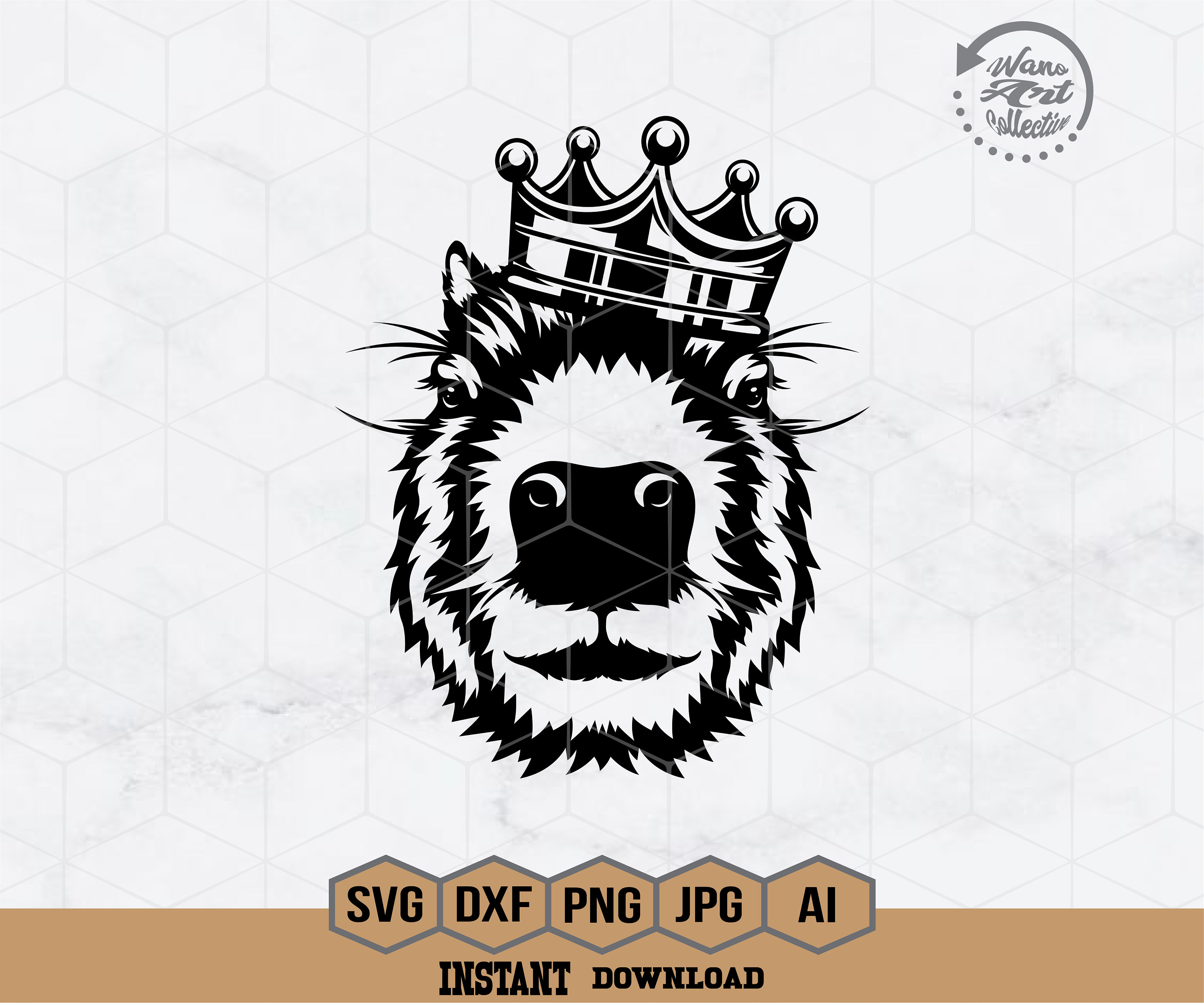 Capybara in Crown Svg Rodent Svg Capybara Clipart - Etsy