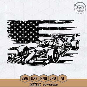 US Auto Racing Svg | Formula 1 Svg | Racing Car Svg | Race Car Clipart ...