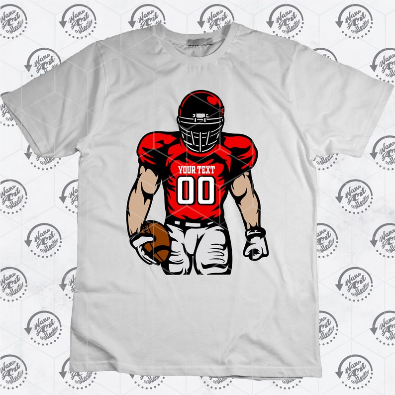 Football Player Svg Football League Svg Football Svg - Etsy