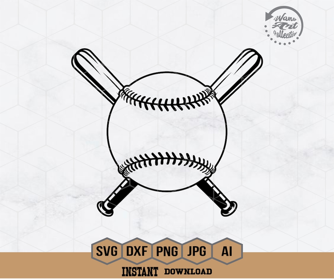 Softball and Baseball Bat Svg | Softball Svg | Softball Team Svg ...