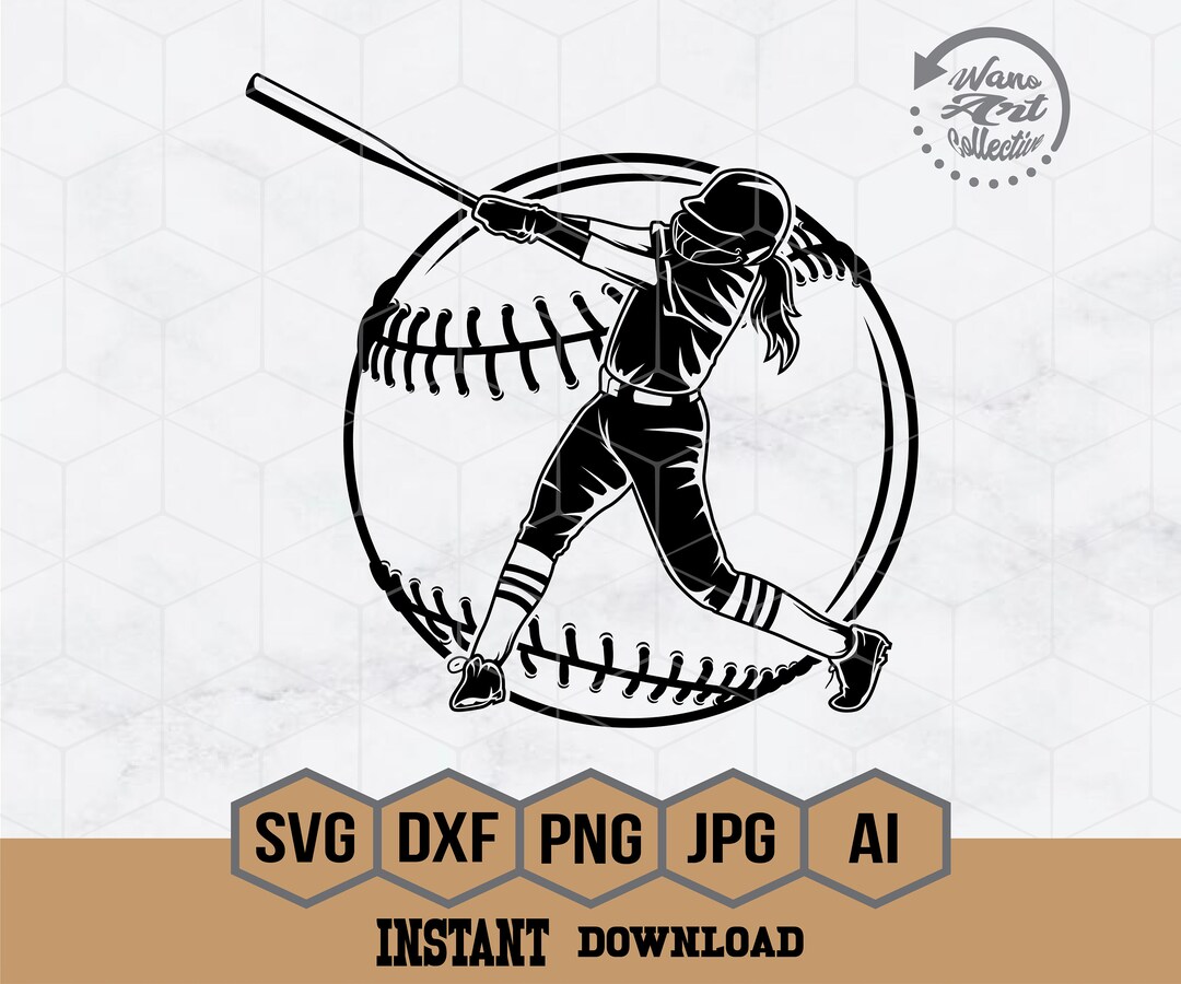 Softball Svg | Softball Clipart | Softball Sport Svg | Softball Mom Svg ...