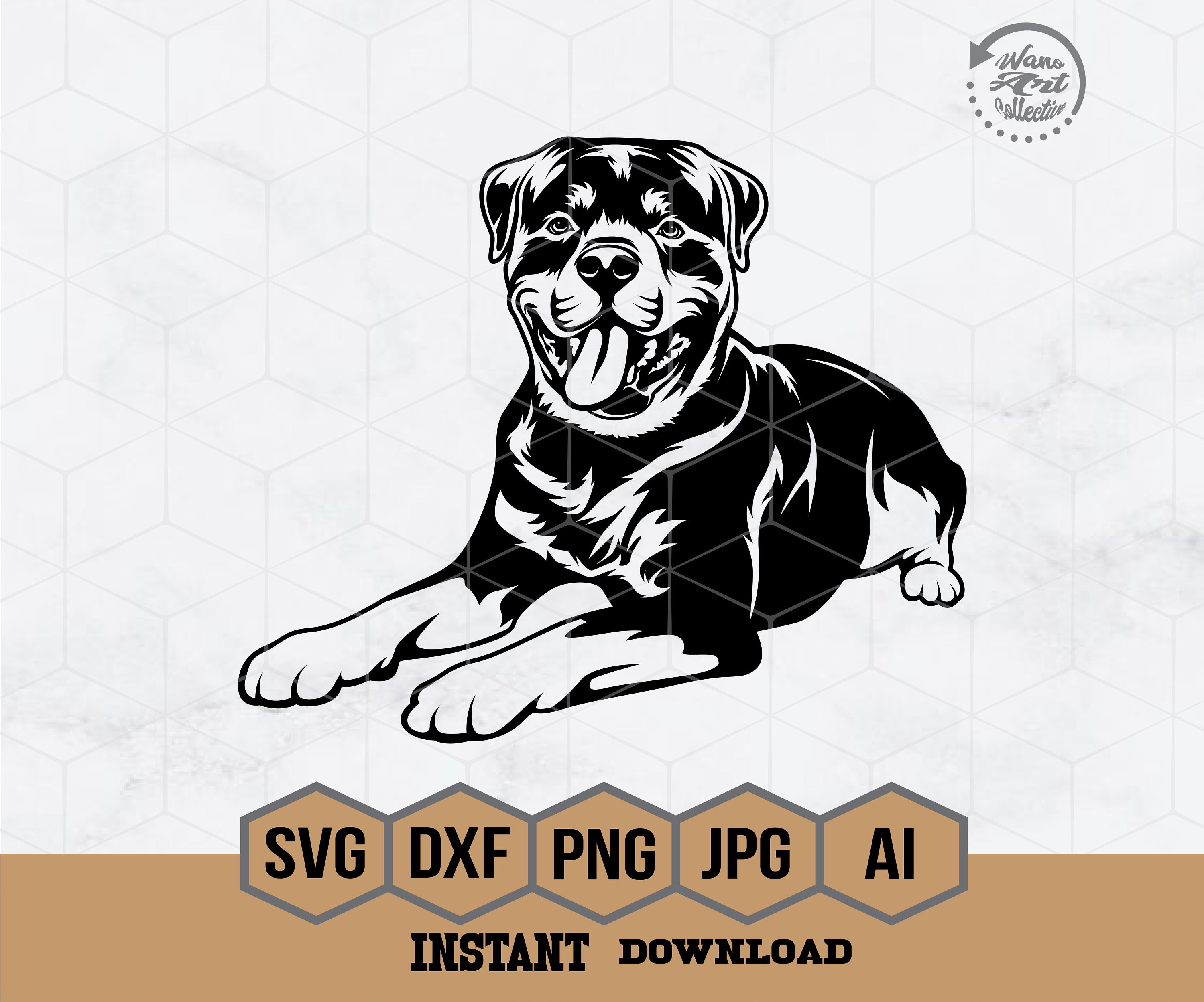Rottweiler Svg Rottweiler Peeking Svg Dog Breed Svg Domestic Dog Svg ...