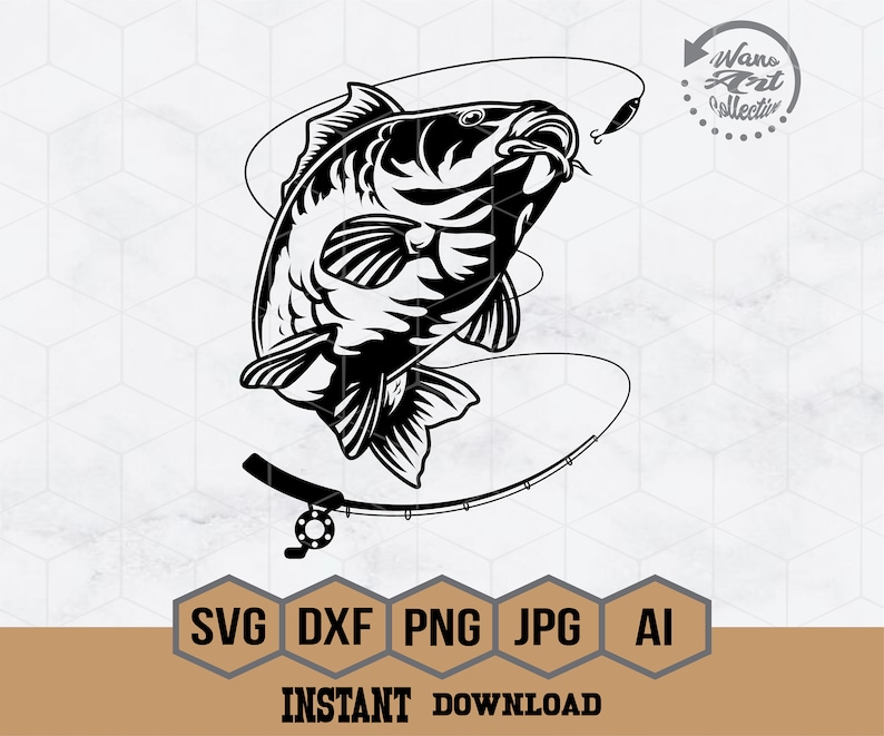 Carp Fish Svg | Carpfish Fishing Svg | Fishing Hook Svg | Carp Fish Png ...