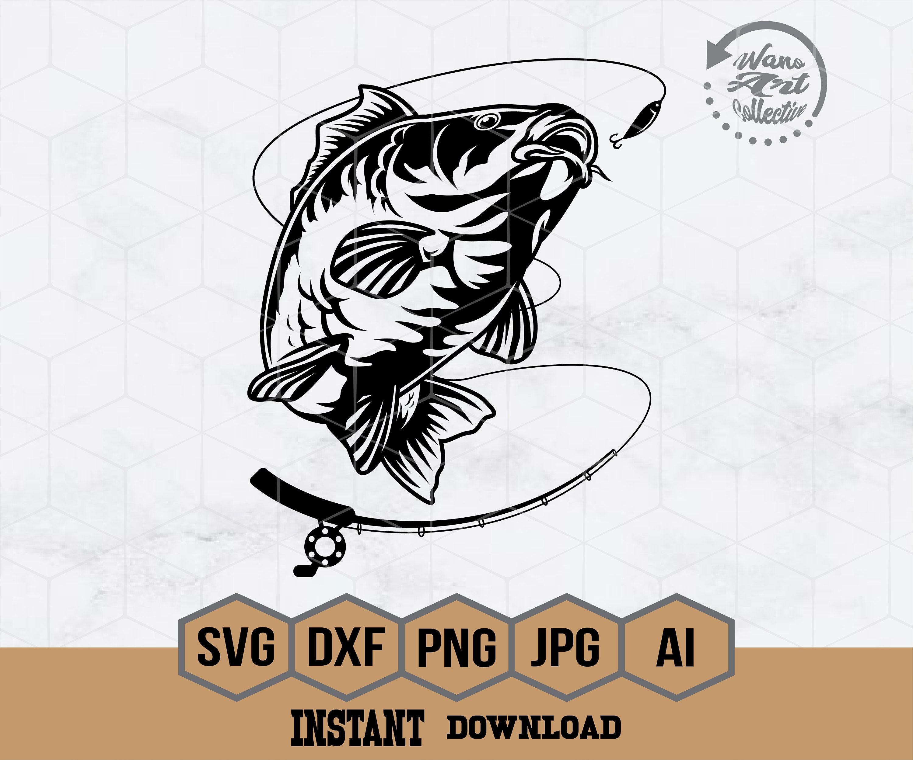 Carp Fish Svg Carpfish Fishing Svg Fishing Hook Svg Carp - Etsy