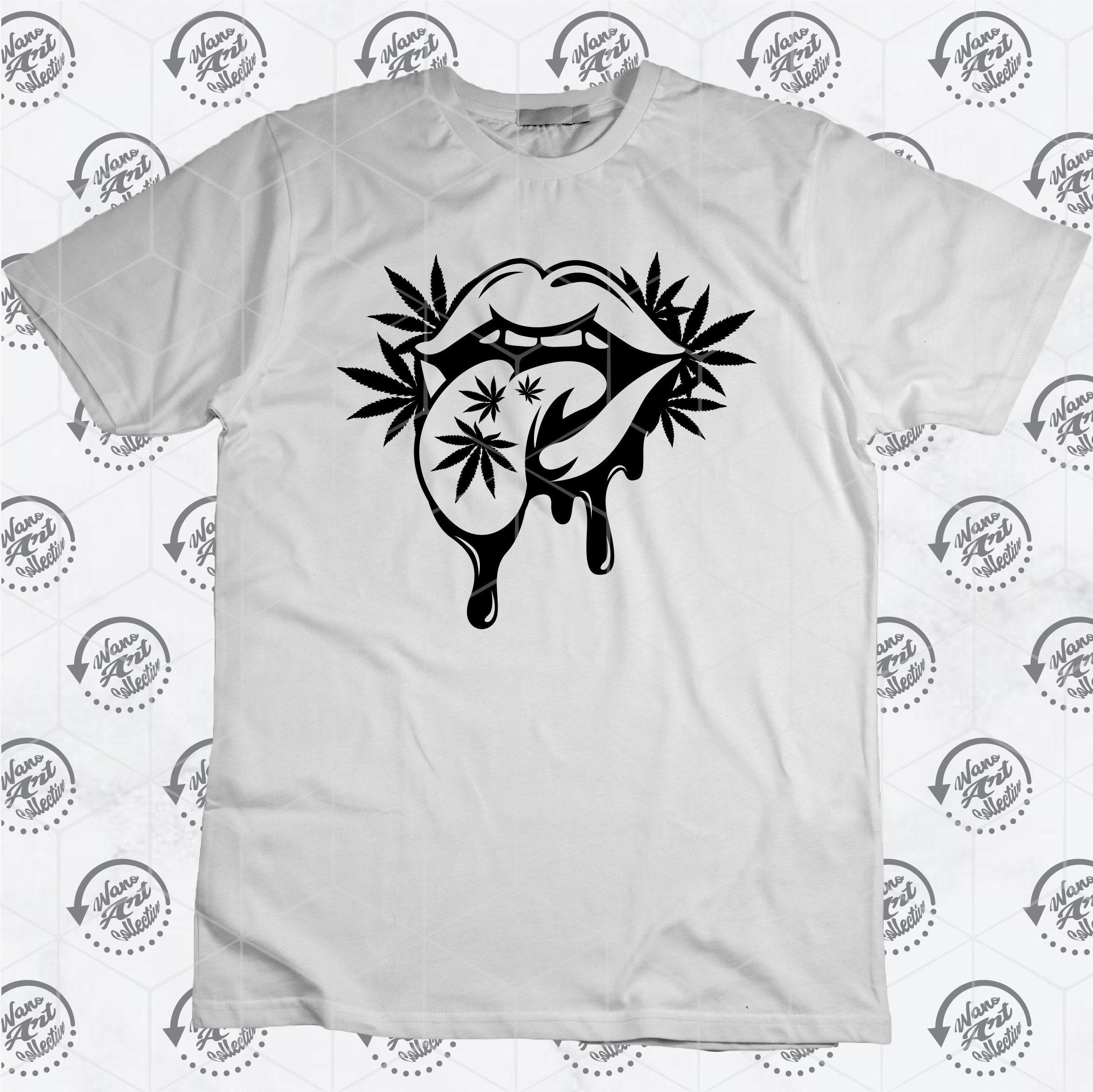 Sexy Lips With Weed Leaf Svg Lips Smoking Weed Svg Sexy Lips Dripping ...