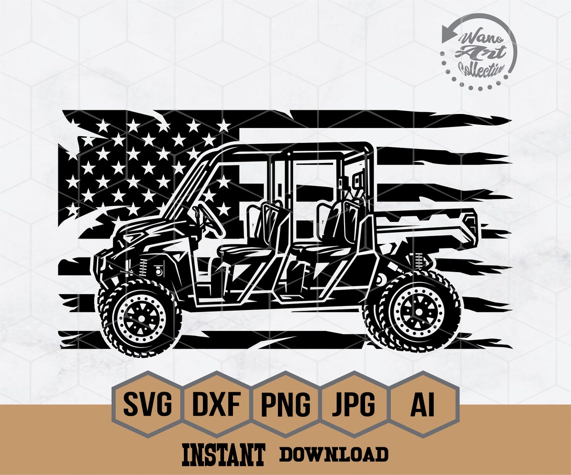 US Polaris Ranger Svg 4 Seater Svg Atv Ranger Svg 4 Wheelers Svg off ...