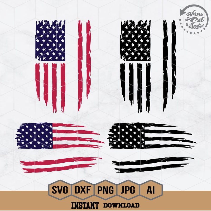 Distressed Flag Svg - Etsy