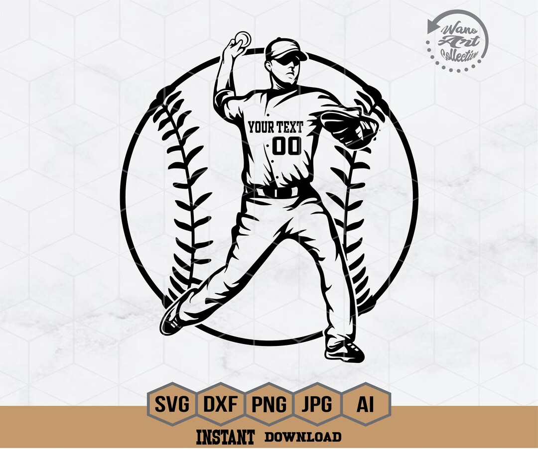 Baseball Player Svg | Baseball Team Svg | Baseball Shirt Svg | Baseball ...
