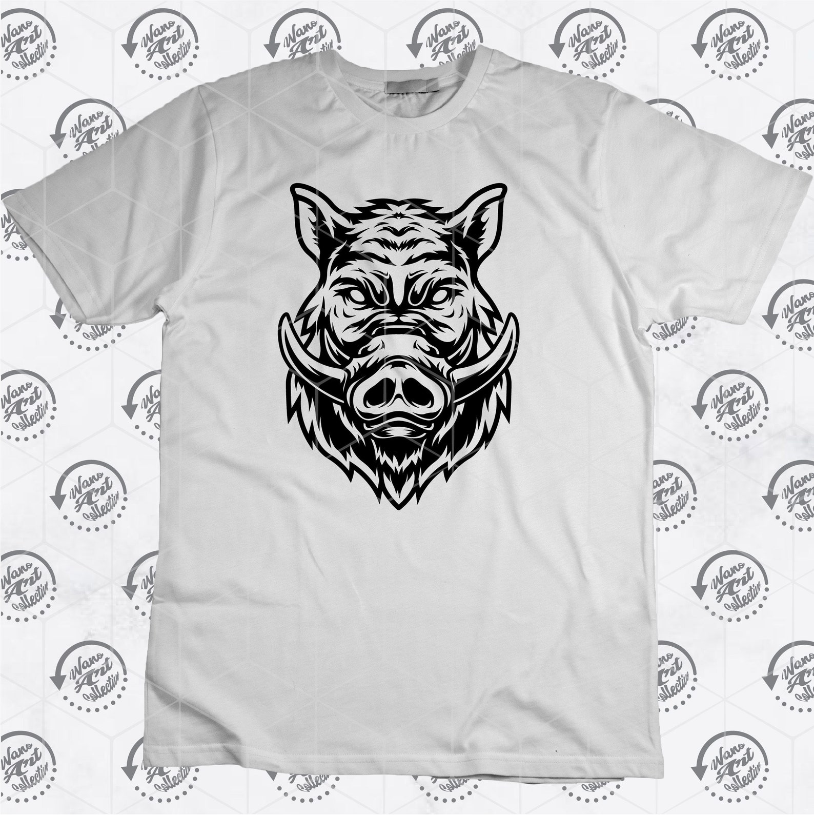 Boar Svg Wild Boar Head Svg Boar Hunting Svg Angry Animal Head Team ...