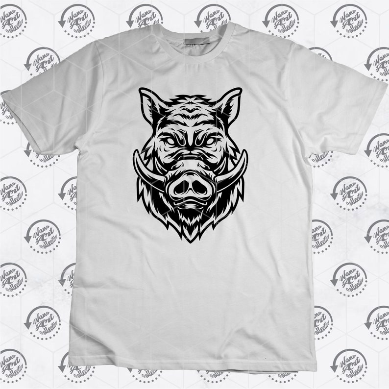 Boar Svg Wild Boar Head Svg Boar Hunting Svg Angry Animal Head Team ...