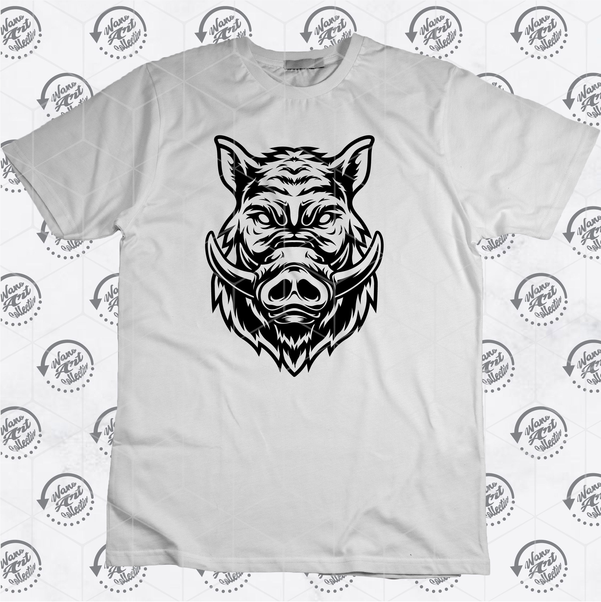 Boar Svg Wild Boar Head Svg Boar Hunting Svg Angry Animal Head Team ...