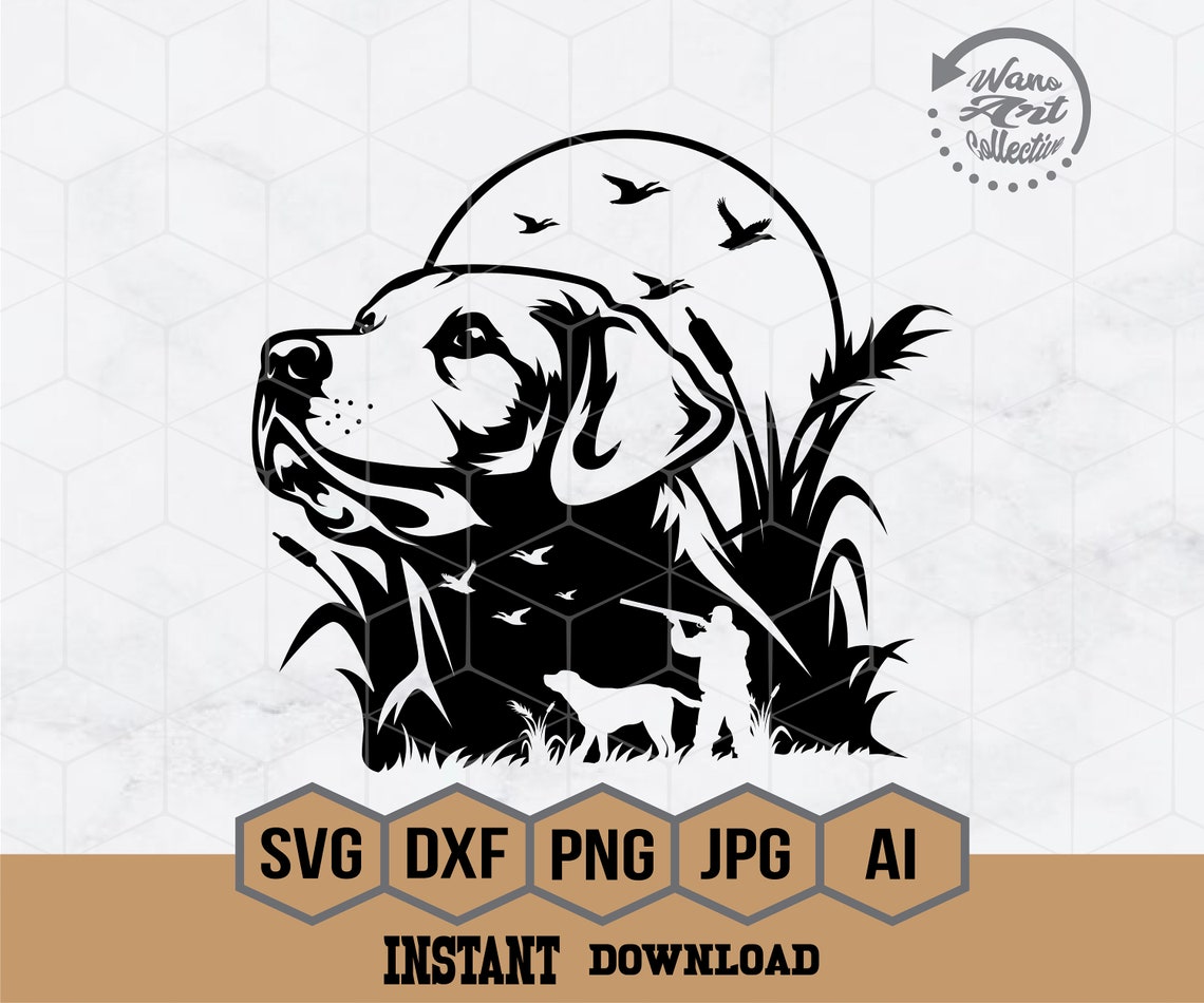 Duck Hunting Svg | Duck Scene Svg | Hunting Duck Svg | Dog Hunting Svg ...