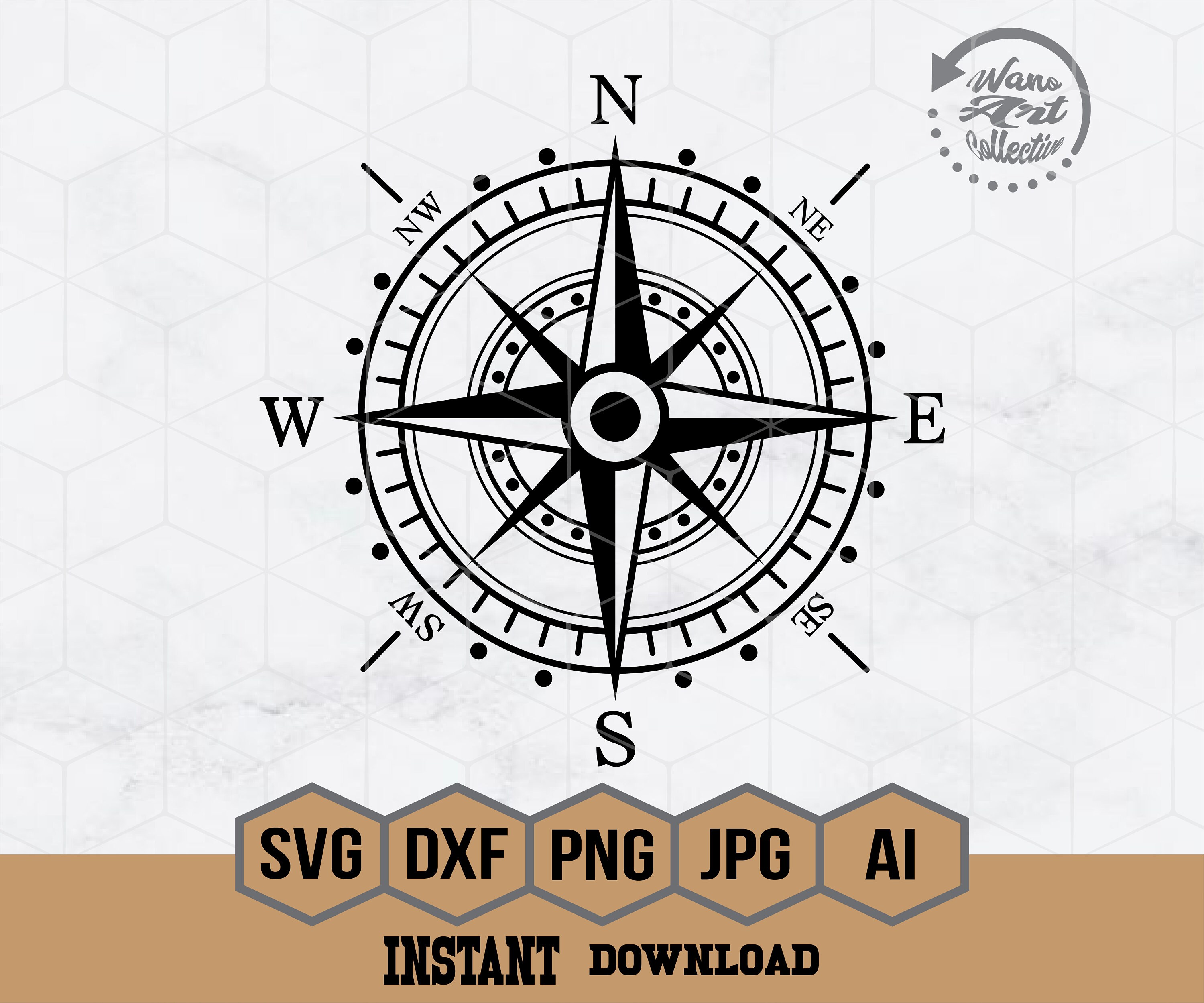 Compass Svg, Compass Png, Glowforge Svg, Navigator Svg, Direction Svg ...