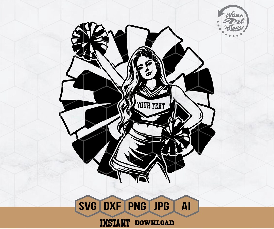 Personalized Name | Cheer Girl | Cheerleader Svg | Cheerleading Svg ...