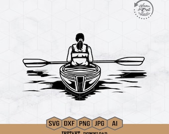 Kayak Svg | Kayak Scene Svg | Adventure Svg | Kayaking Svg | Kayak Svg ...