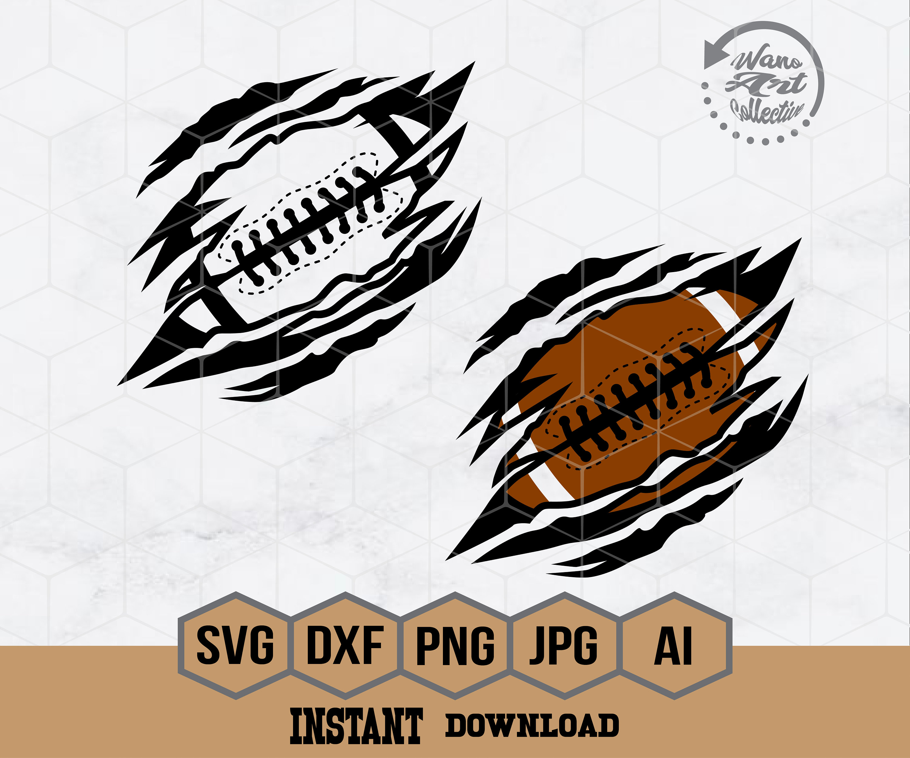 Football SVG PNG Football Ripped Svg Touchdown Season Svg Football ...