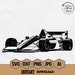 Formula 1 Svg | Racing Car Svg | Racing Car Svg | F1 Racer Svg File ...