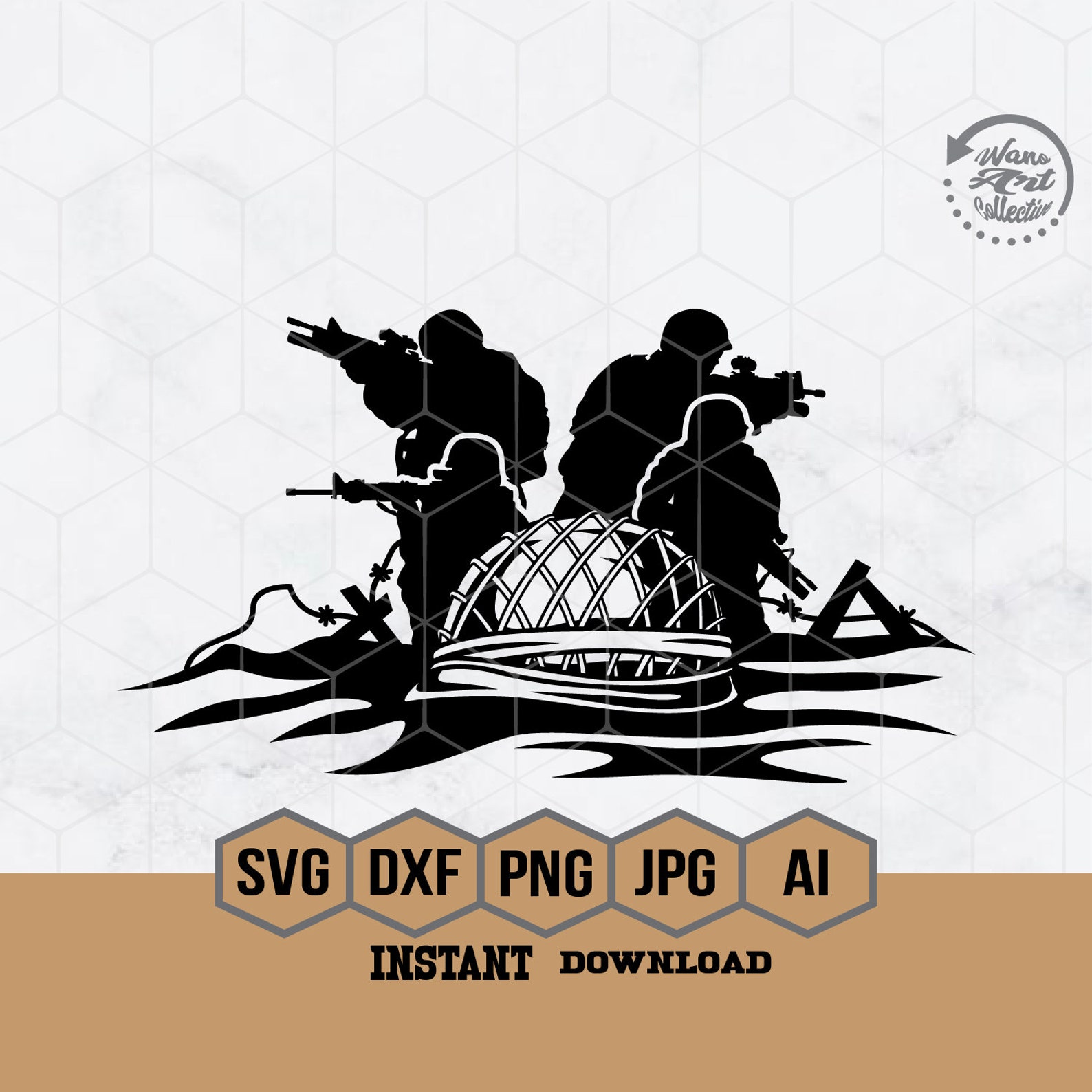 Soldier in Battle Svg US Battle Scene Svg US Military Svg - Etsy