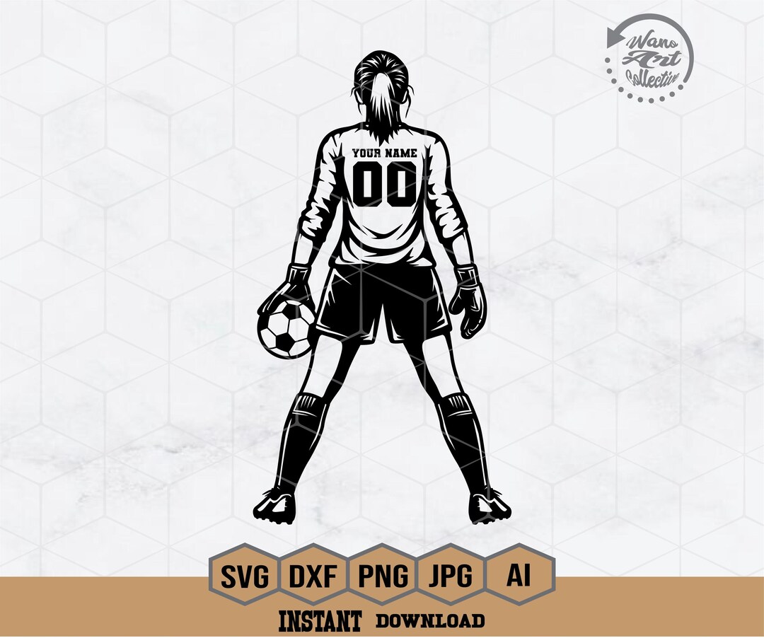 Soccer Girl Goalkeeper Svg | Soccer Girl Svg | Soccer Player | Soccer ...