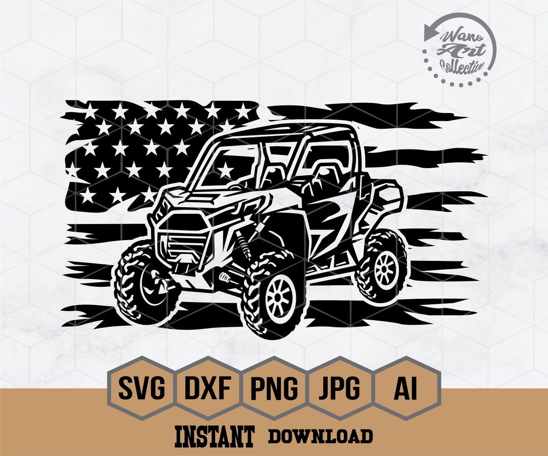 US Atv Svg | Utv Svg | RZR Atv Svg | Atv Offroad Svg | Dirty 4 Wheels ...