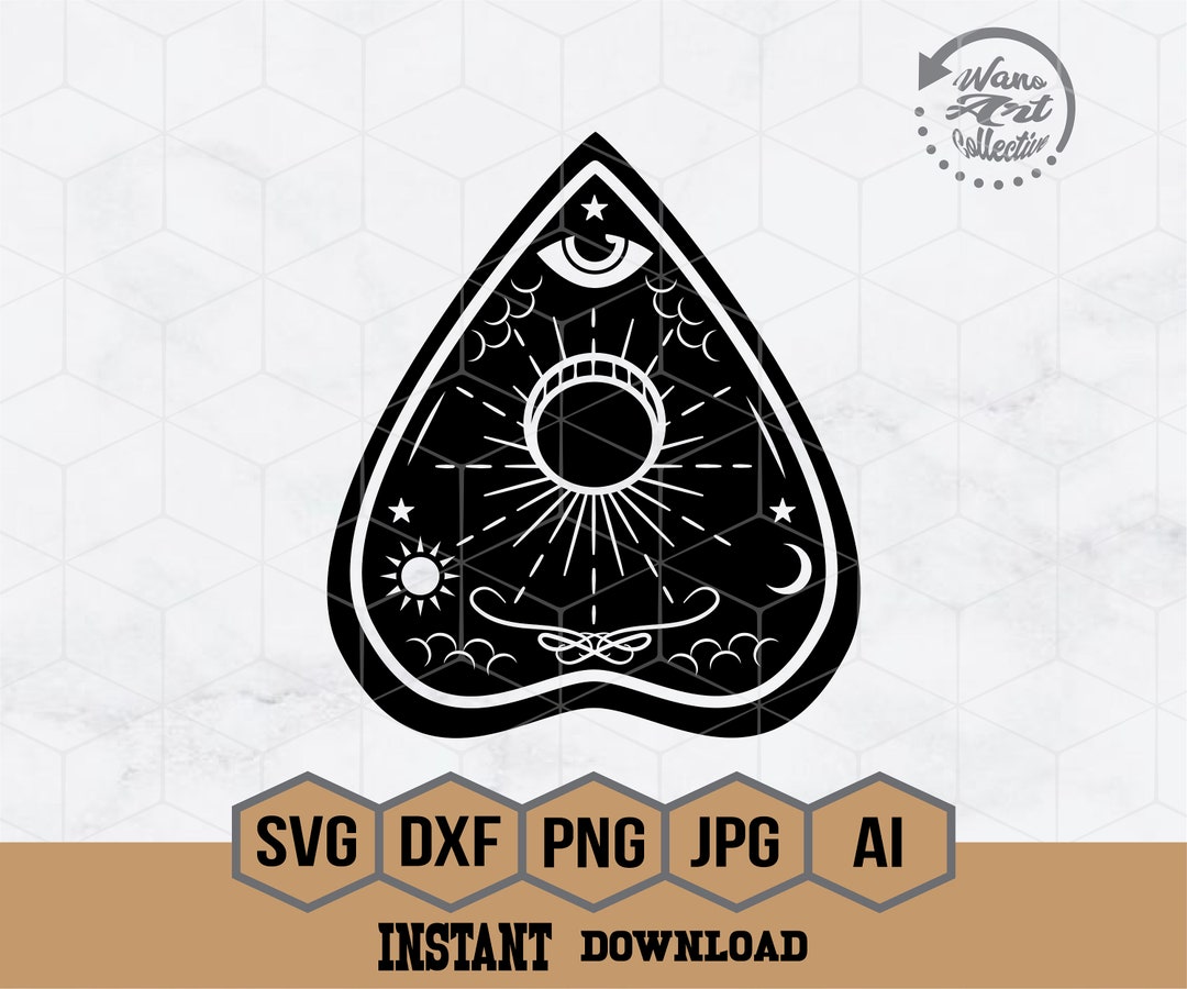 Ouija Planchette SVG | Ouija Spirit Board Game Svg | Talking Board Game ...