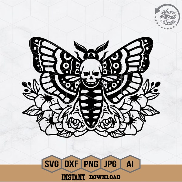 Death Moth Svg - Etsy