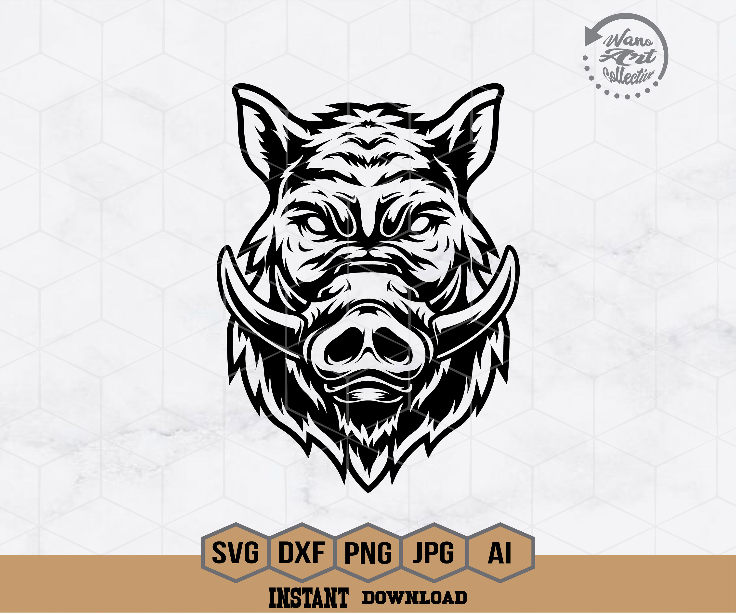 Boar Svg Wild Boar Head Svg Boar Hunting Svg Angry Animal Head Team ...