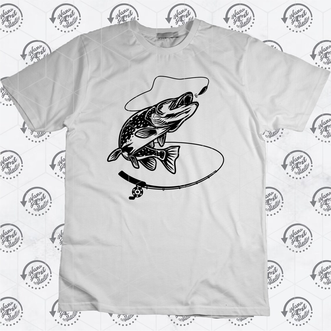 Pike Fishing Svg Pike Fish Svg Fisherman Svg Fishing Shirt Pike Fish ...