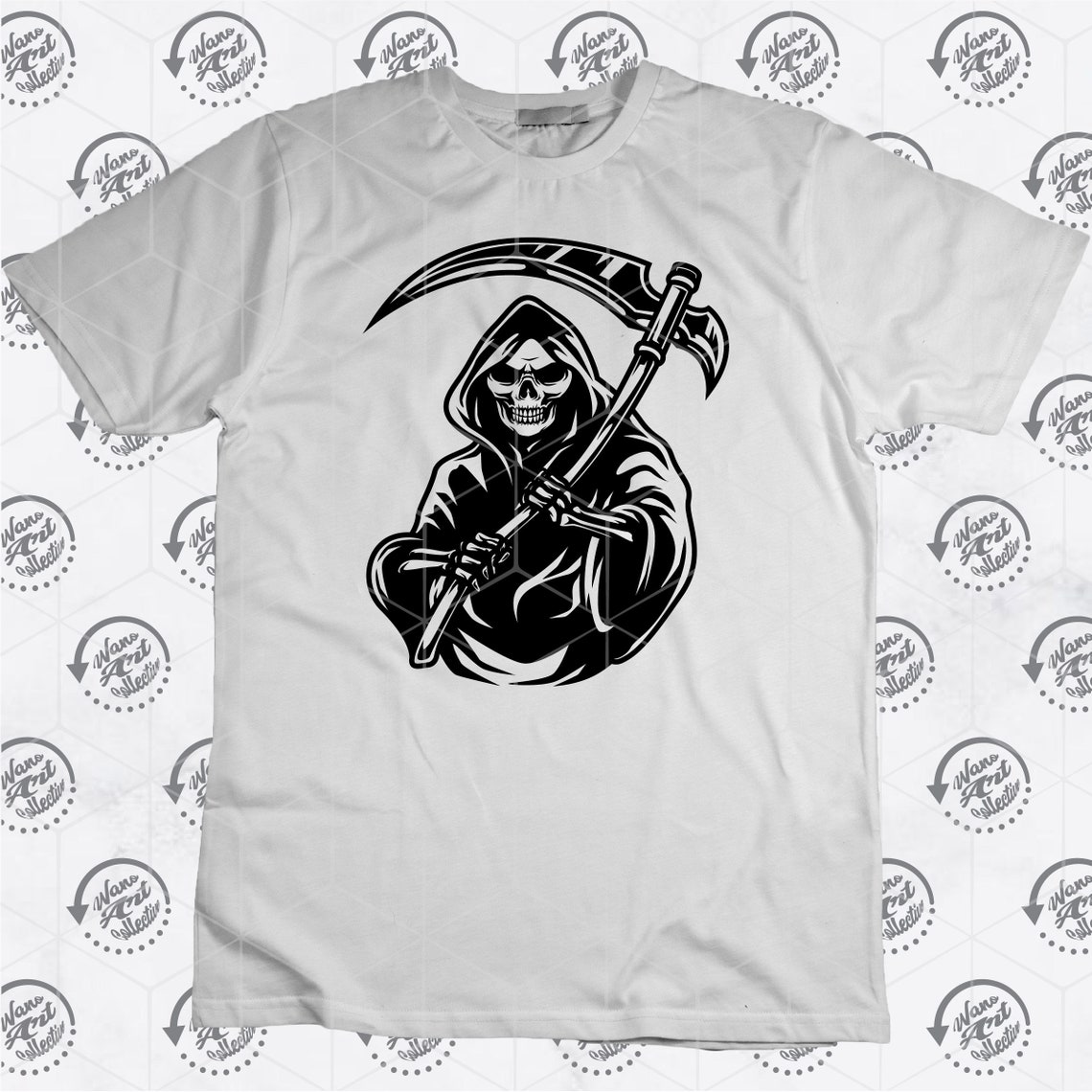 Grim Reaper Svg Skeleton Reaper Svg Skull Reaper Svg Halloween Svg Grim ...
