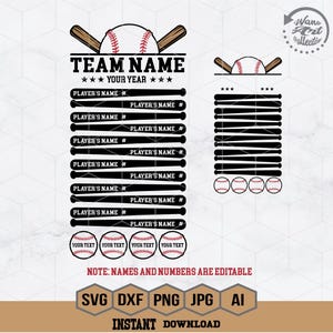 Personalized Name | Baseball Svg | Baseball Team Svg | Baseball Clipart ...