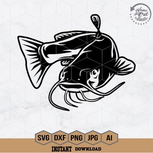 Catfish Svg | Catfish Fishing Svg | Freshwater Fish Svg | Fishing Shirt ...