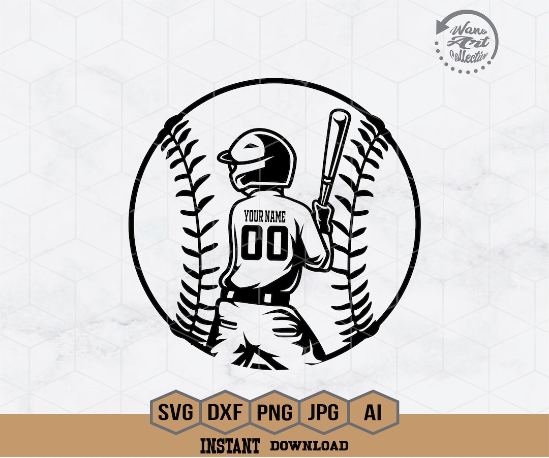 Baseball Kid Svg | Personalized Name Svg | Baseball Team Svg | Baseball ...