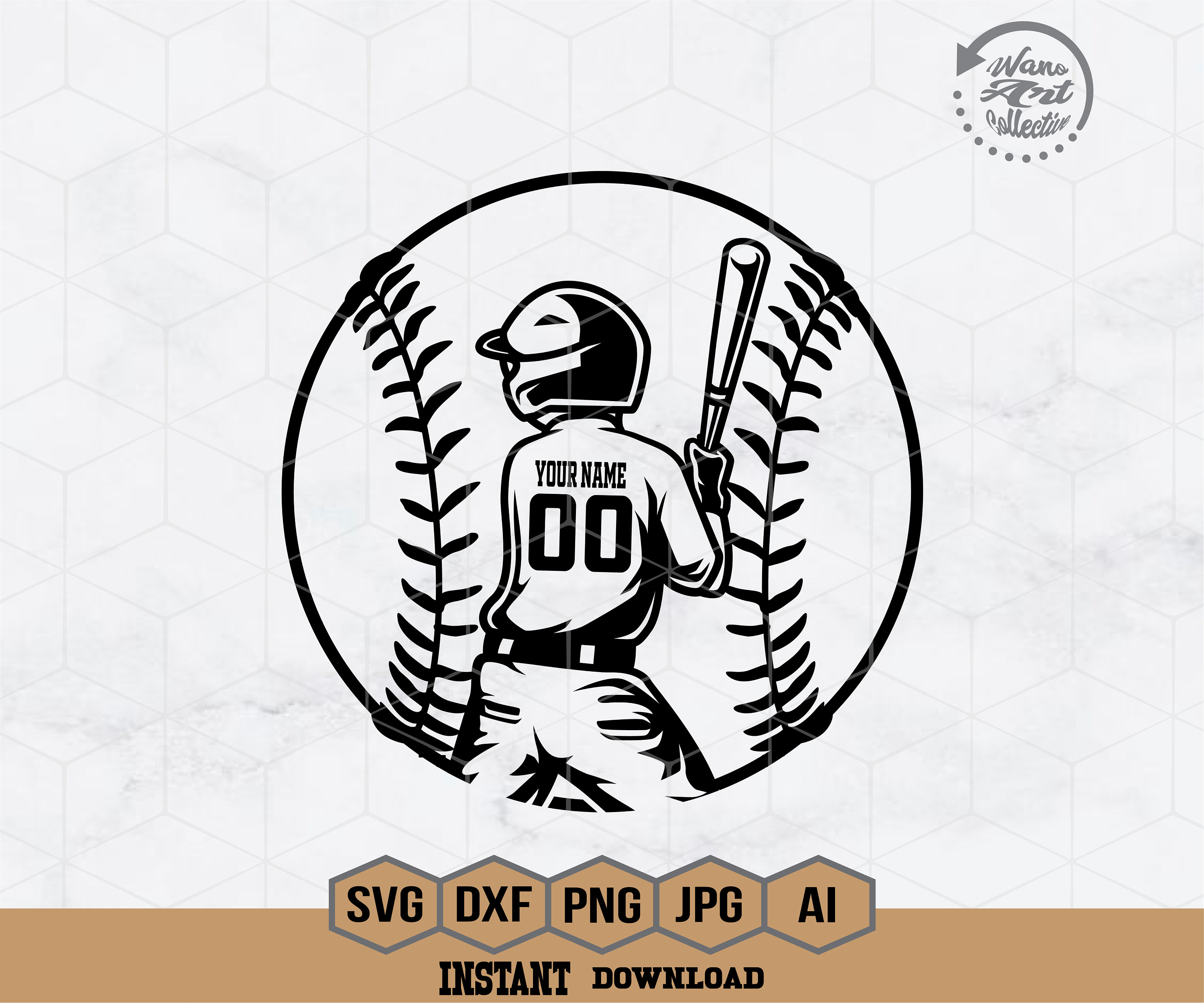 Baseball Kid Svg Personalized Name Svg Baseball Team Svg Baseball Kid ...