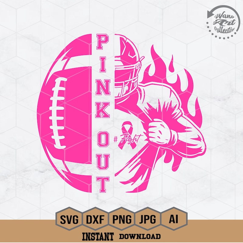 Pink Out Svg - Etsy