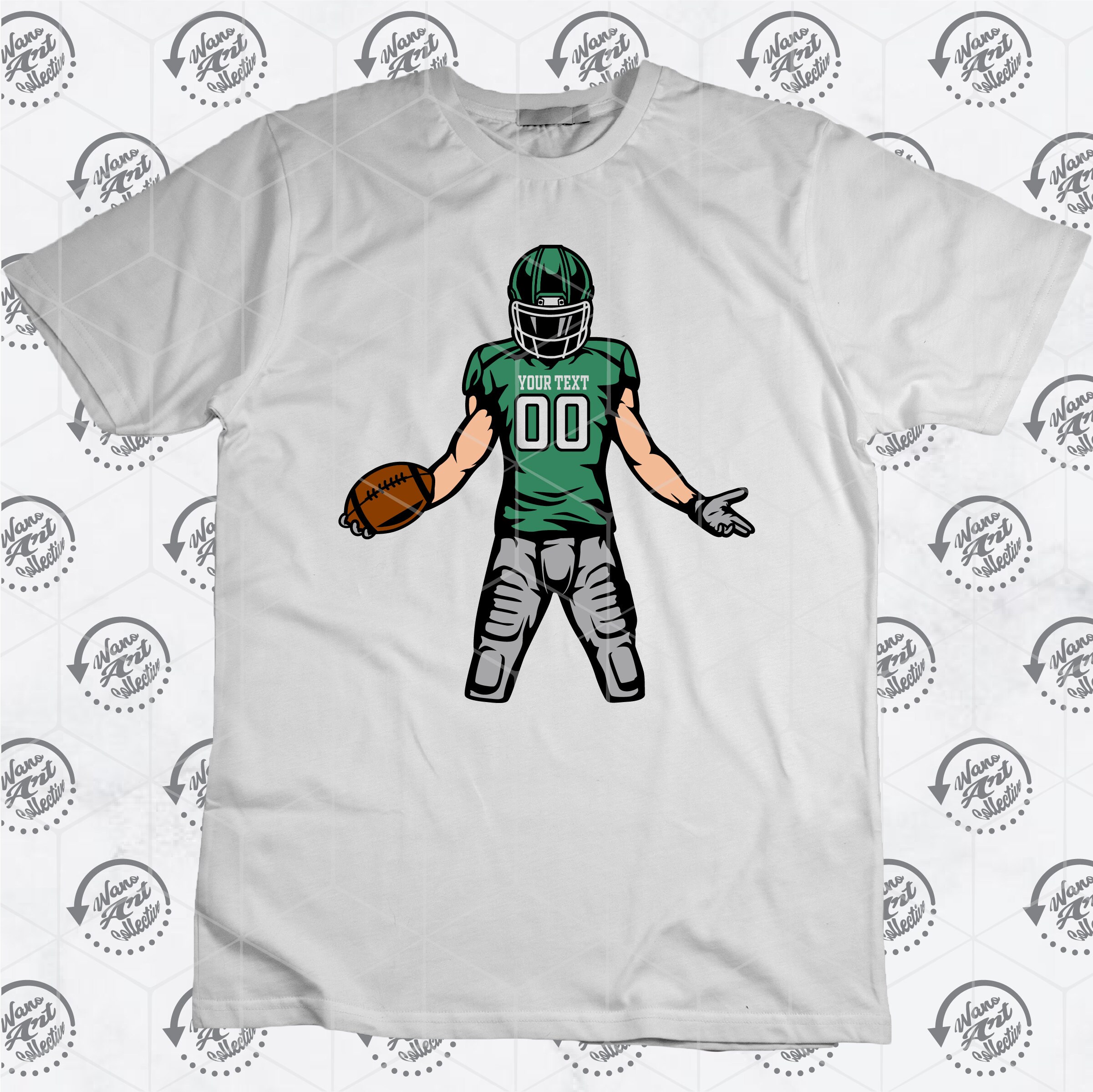 Football Player Svg File Football League Svg Football Svg - Etsy