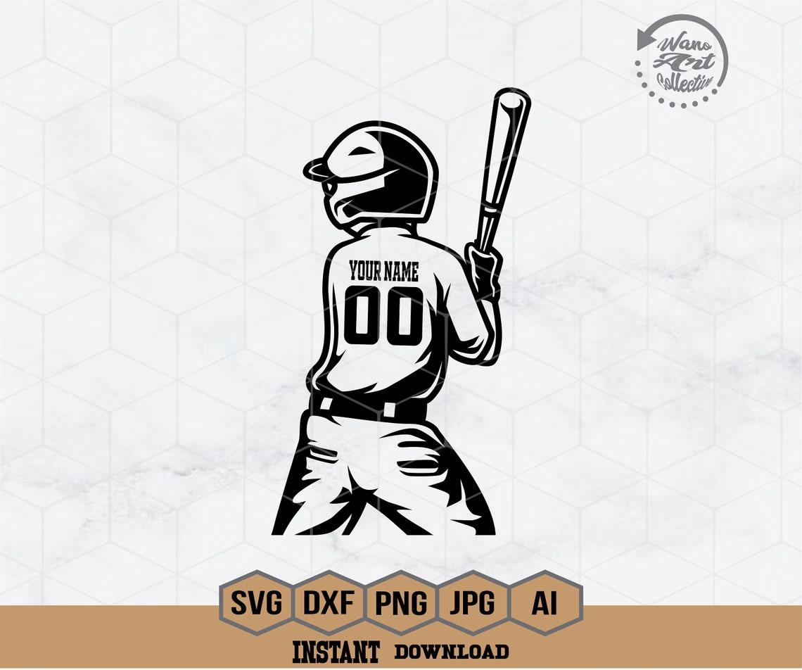 Baseball Kid Svg Personalized Name Svg Baseball Team Svg Baseball Kid ...