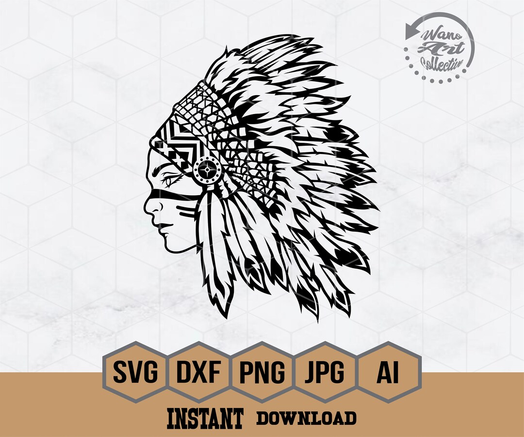 Native American Warrior Girl Svg, Indigenous Svg, Cherokee Girl Svg ...