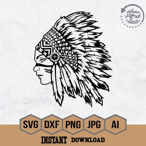 Native American Warrior Girl Svg, Indigenous Svg, Cherokee Girl Svg ...