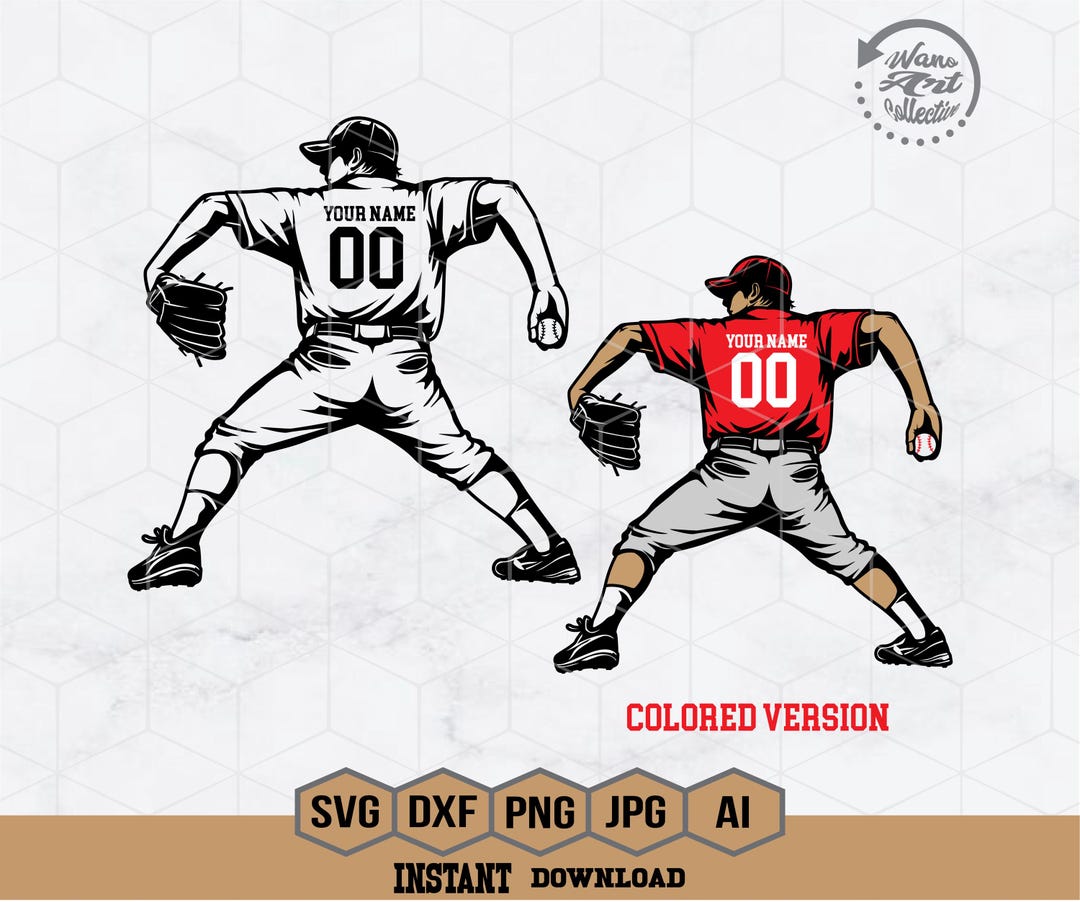 Fastpitch Male Pitcher Svg | Baseball Pitcher Player Svg | Baseball Svg ...