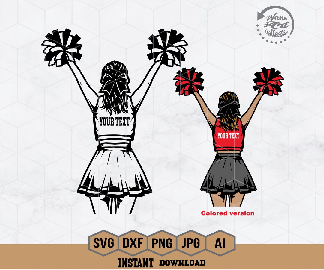 Cheerleader Svg | Cheer Girl Svg | Cheerleading Svg | Senior Cheer Svg ...