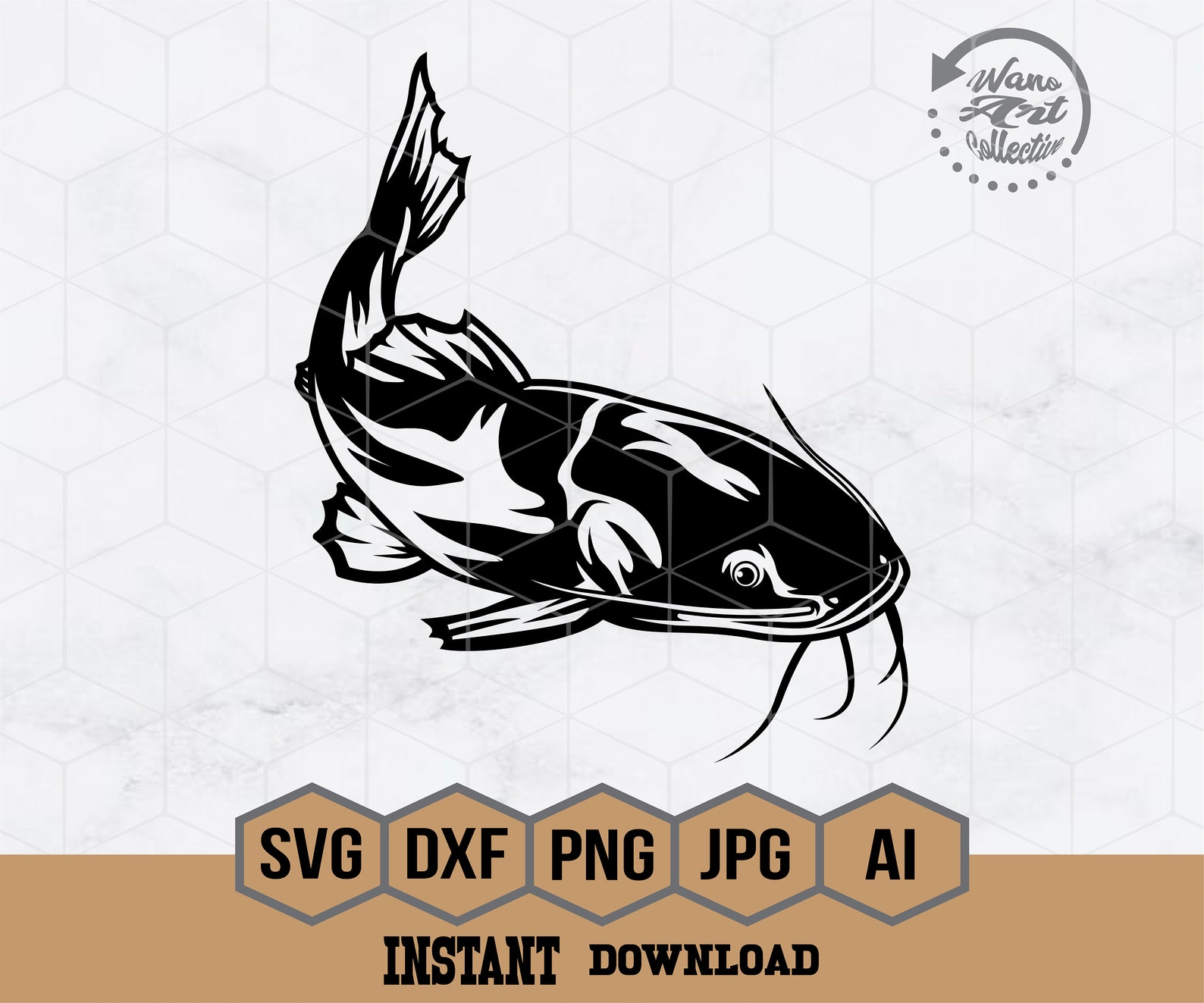 Catfish Svg Catfish Fishing Svg Catfish Clipart Catfish Png Catfish ...