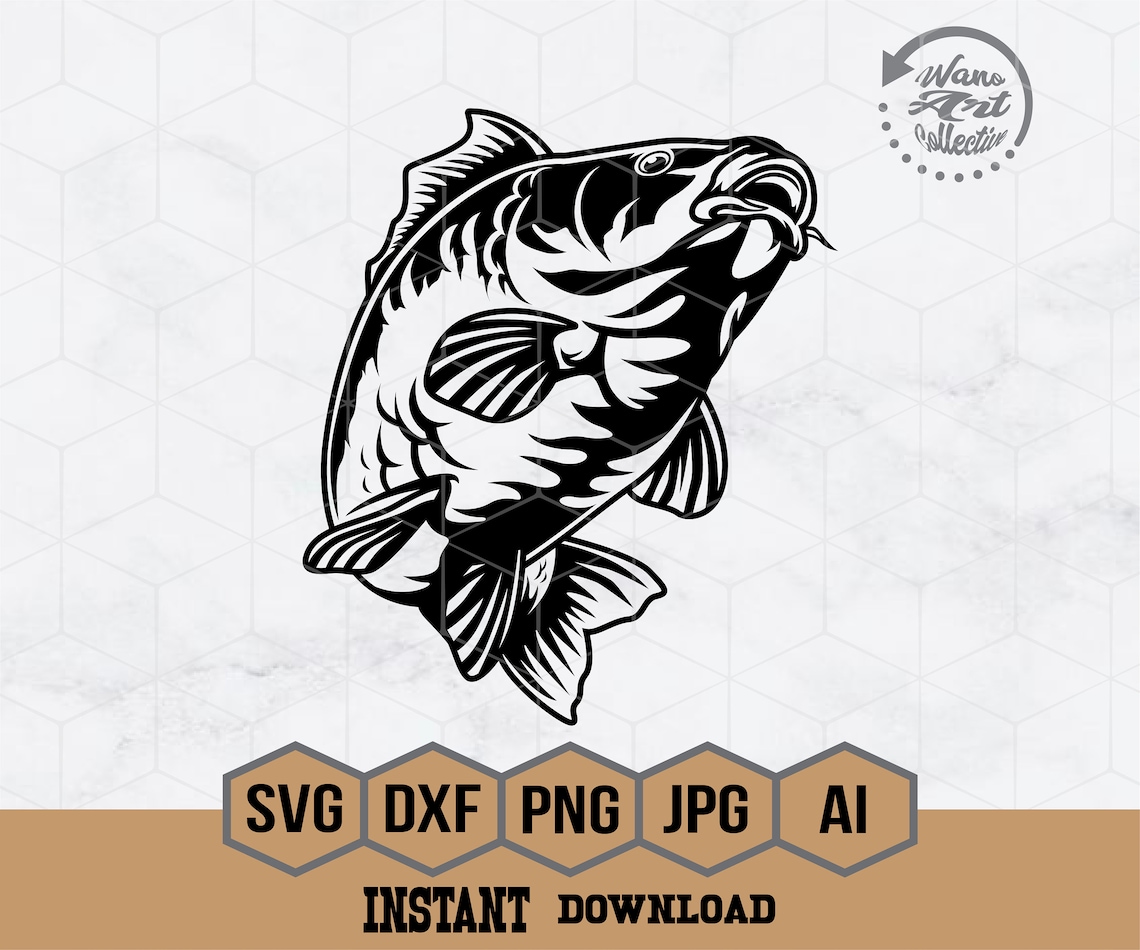 Carp Fish Svg Carpfish Fishing Svg Carp Fish Clipart - Etsy