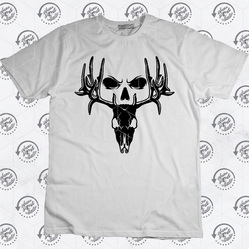 Deer Skull Face SVG Files Deer Skull Svg Skull Animal Svg - Etsy