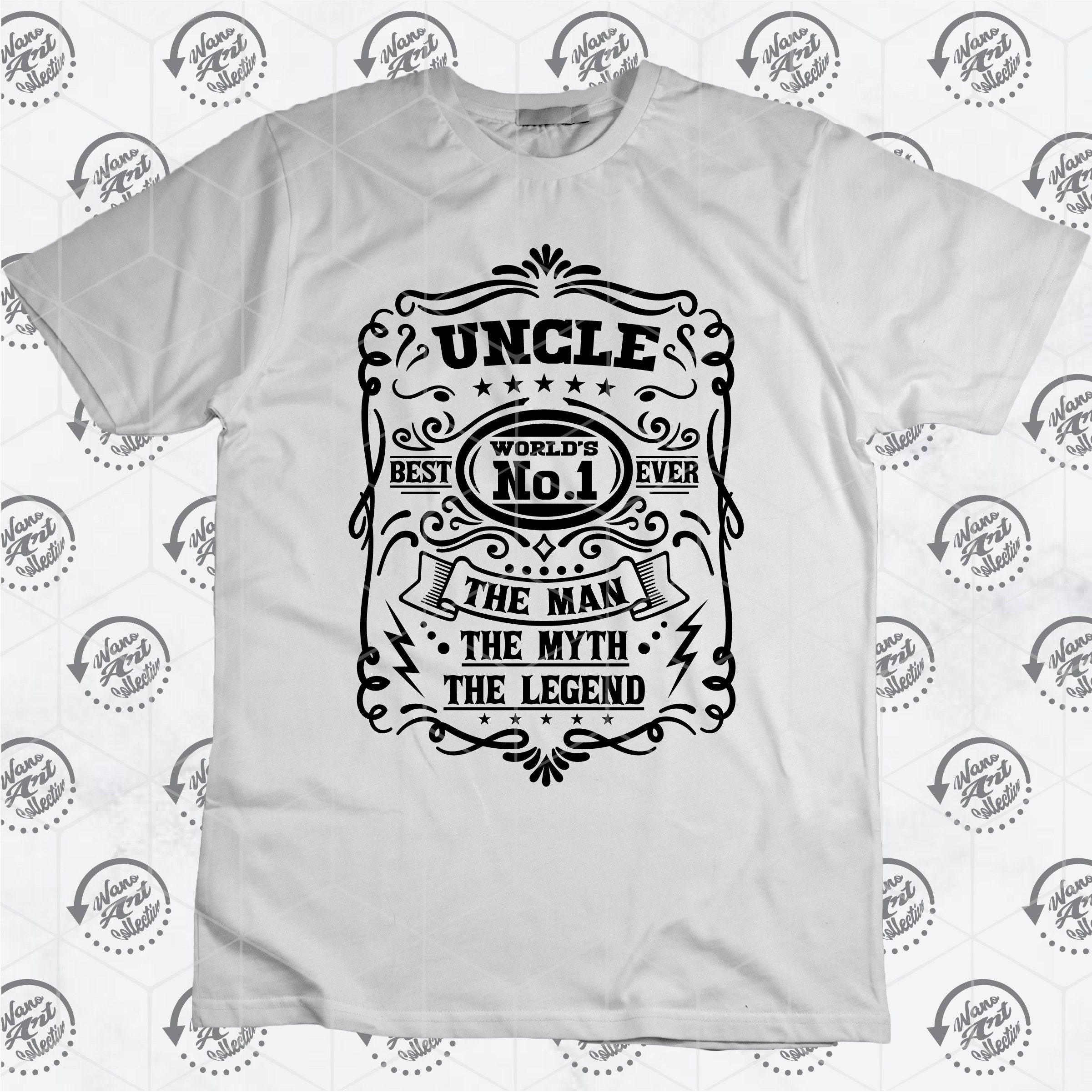 Worlds No. 1 Uncle Svg | the Man the Myth the Legend Svg | Uncle Shirt ...